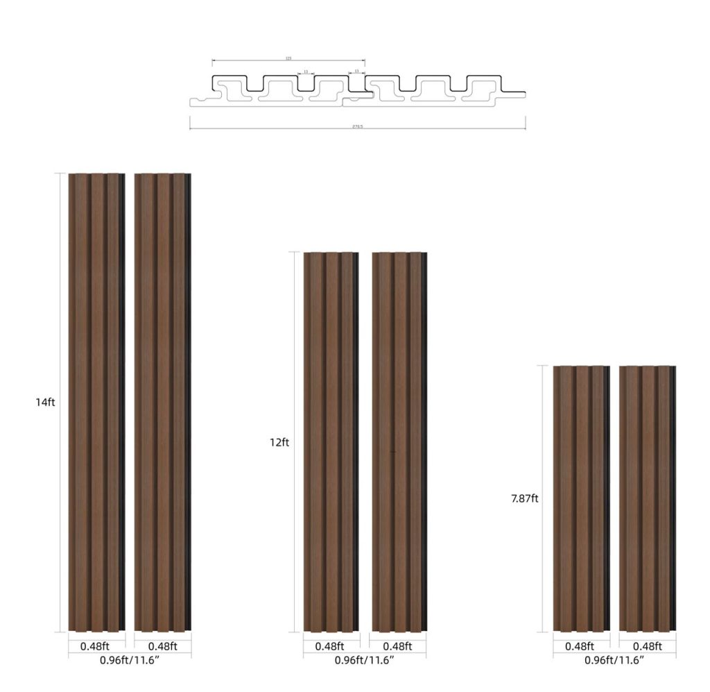 Wood Tech Exterior Siding Wall Panels (Light Teak Brown) – All Parts ...